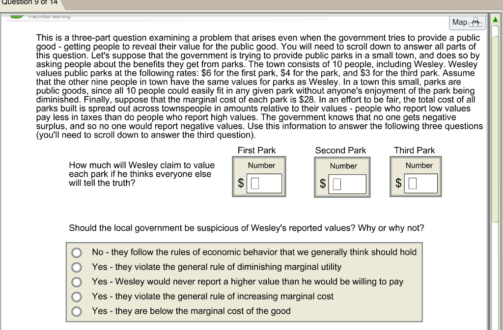 Solved This is a three-part question examining a problem | Chegg.com