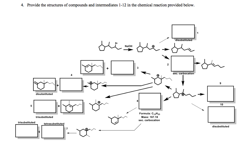 Solved Provide the structures of compounds and intermediates | Chegg.com