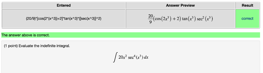 Solved Evaluate the indefinite integral. integral 20x^2 | Chegg.com Solved Evaluate the indefinite integral. integral 20x^2 | Chegg.com