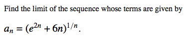 Solved Find the limit of the sequence whose terms are given | Chegg.com