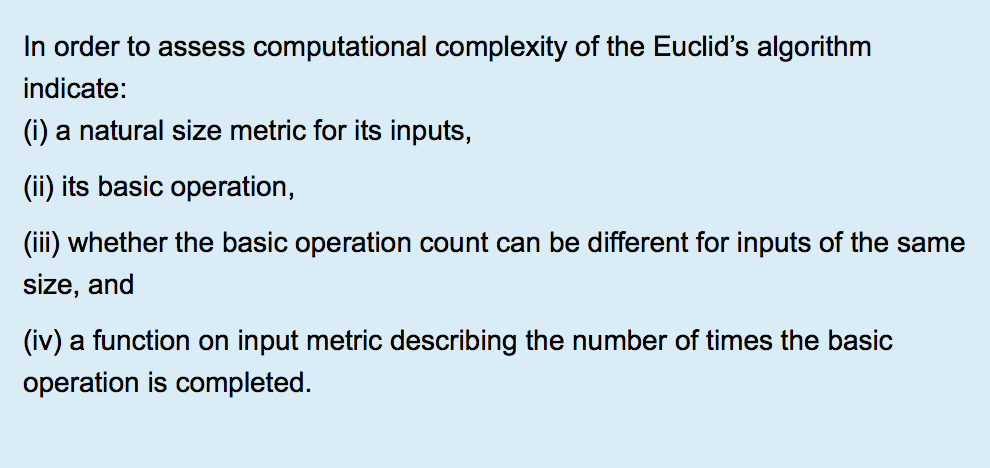 Solved In Order To Assess Computational Complexity Of The