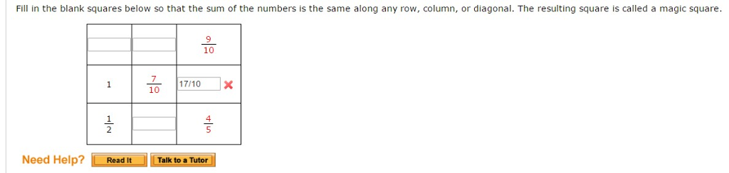 Solved Fill in the blank squares below so that the sum of | Chegg.com