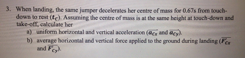 at rest take-off touch-down at rest dymax F Jump | Chegg.com