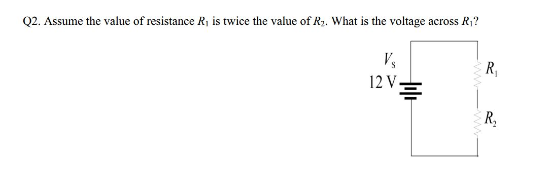 Solved l. In Figure below the value of the voltage across | Chegg.com