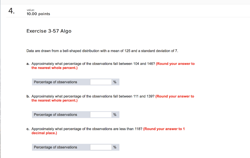 Solved value: 10.00 points Exercise 3-57 Algo Data are drawn | Chegg.com