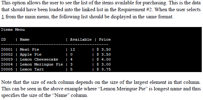 This option allows the user to see the list of the | Chegg.com