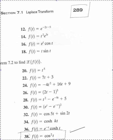 Solved Laplace Transform F(t) = e-2t-5 f(t) = t2e3t f(t) | Chegg.com