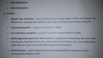 Solved BPSK Modulation QPSK Modulation Il. Analysis * | Chegg.com