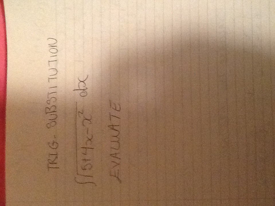 Solved TRIG SUBSITUTION Integrate Square Root 5 4x x 2 Dx Chegg