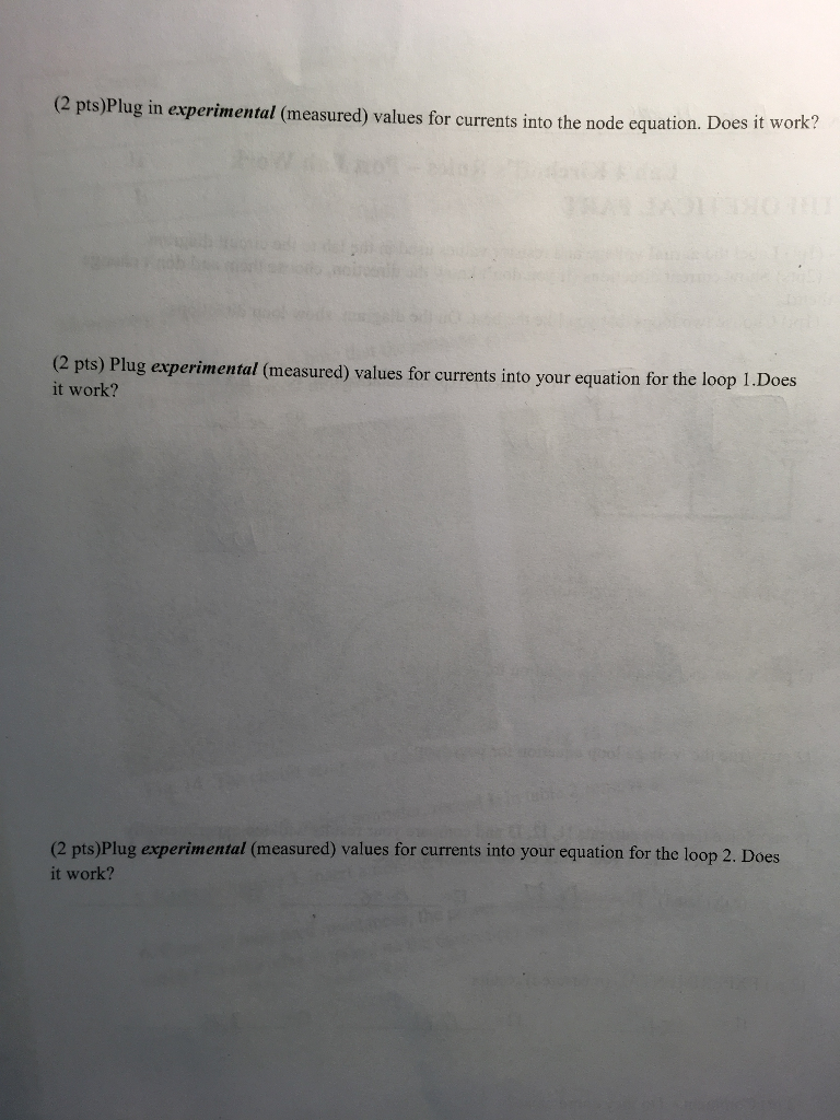 Solved 1 Write The Junction Rule Equation 2 Write The 