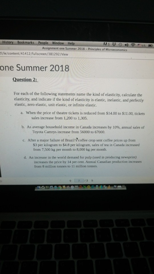 Solved Bookmarks People Window Hel Assignment one Summer | Chegg.com