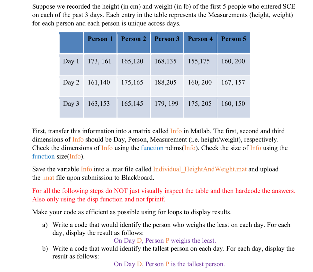 Solved Suppose we recorded the height (in cm) and weight (in | Chegg.com