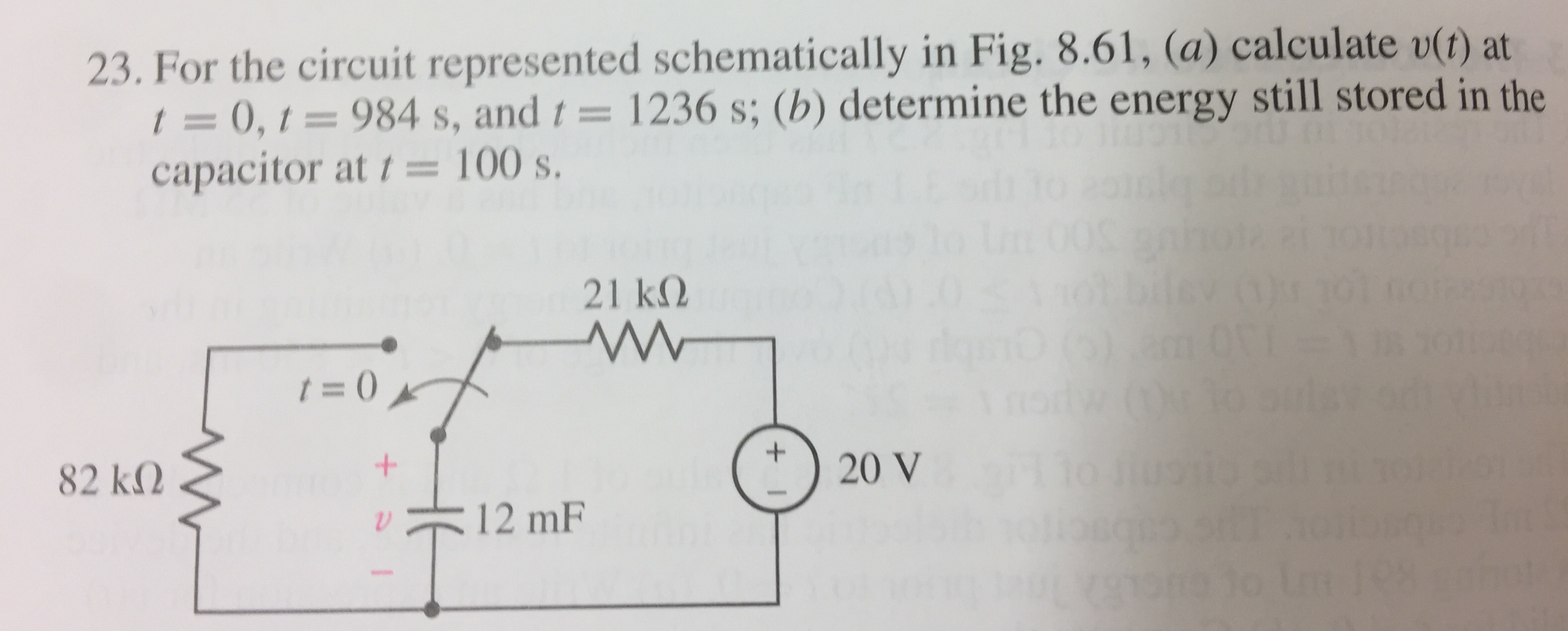 Solved For the circuit represented schematically in Fig. | Chegg.com