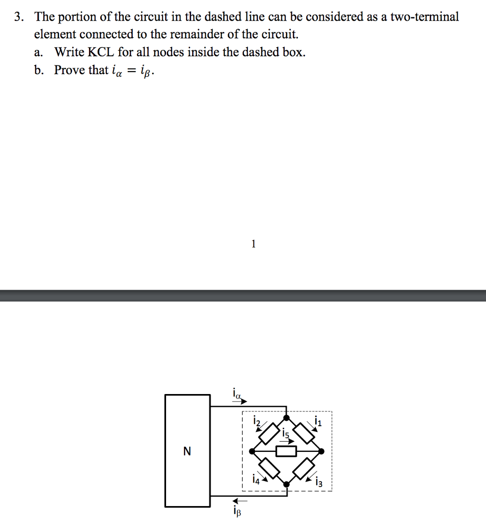 Solved 3. The portion of the circuit in the dashed line can | Chegg.com