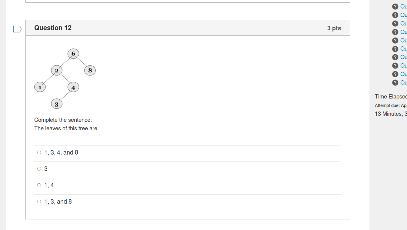 Solved Complete the sentence: The leaves of this tree | Chegg.com