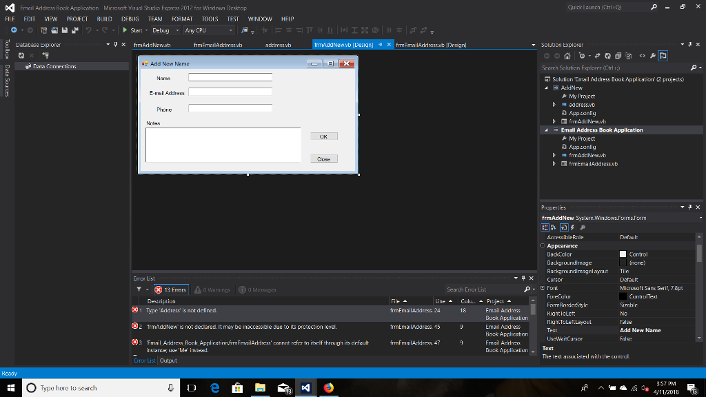 Hello, I need help with a visual basic program that I | Chegg.com