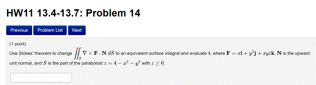 Solved HW11 13.4-13.7: Problem 14 Previous Problem ListNext | Chegg.com