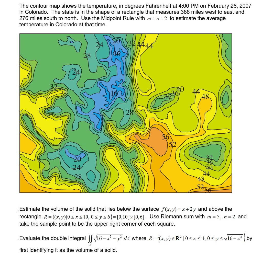Colorado Average Temperature Map
