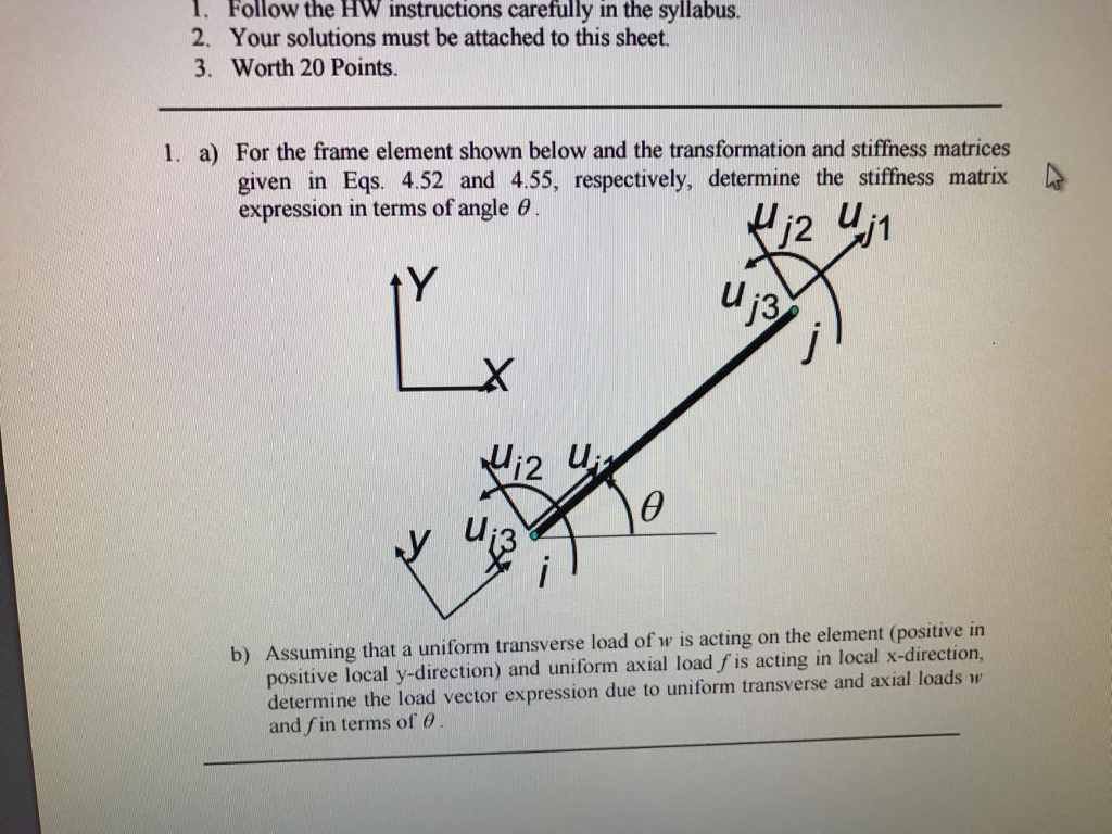 Solved PLEASE HELP ME ON MY FINITE ELEMENT ANALYSIS HW. I | Chegg.com