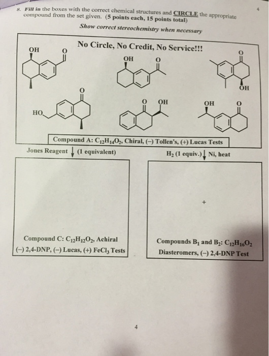 Solved Fill in the boxes with the correct chemical | Chegg.com