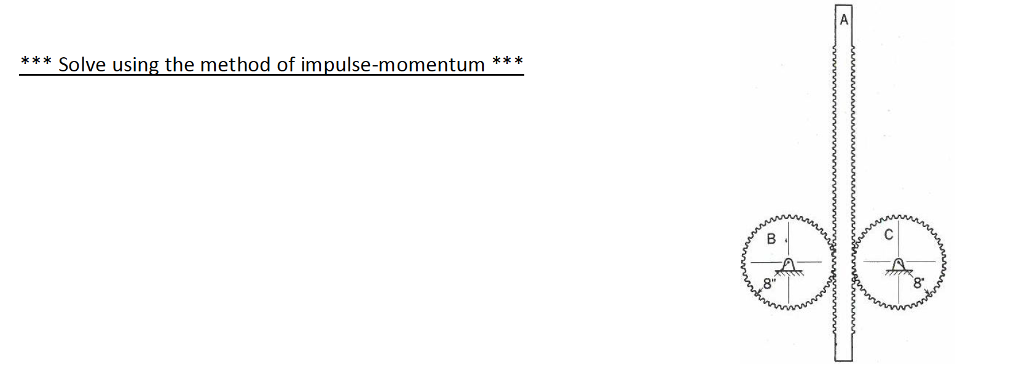 Solved A plunger A is connected to two identical gears B and | Chegg.com