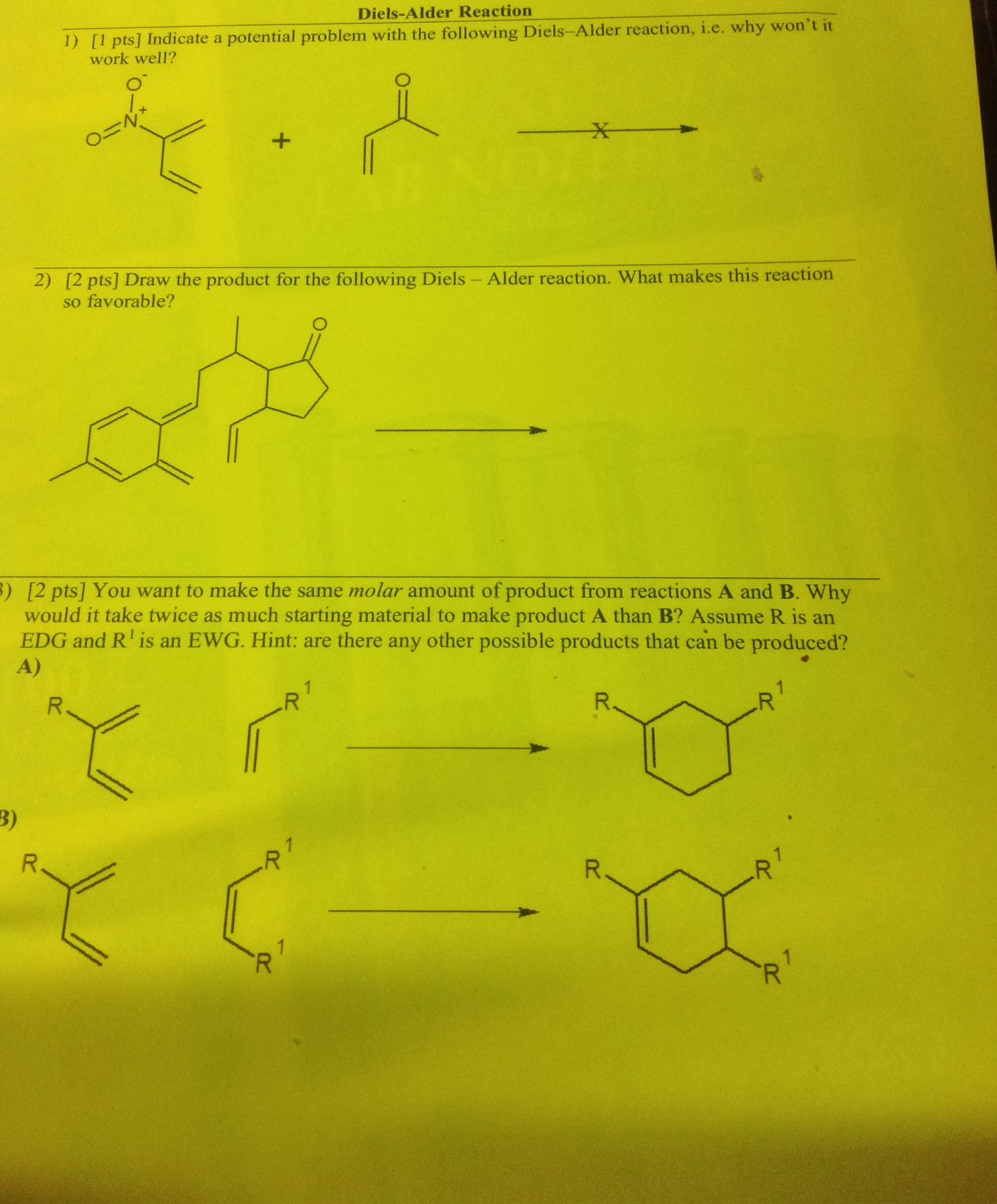 Solved Indicate a potential problem with the following | Chegg.com