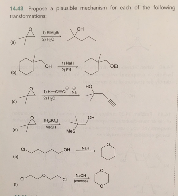 Solved 14.43 Propose a plausible mechanism for each of the | Chegg.com
