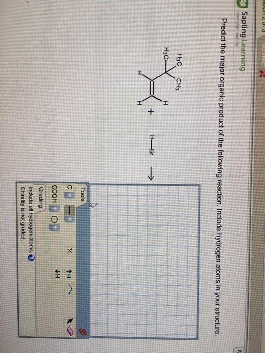 Solved Predict the major organic product of the following | Chegg.com