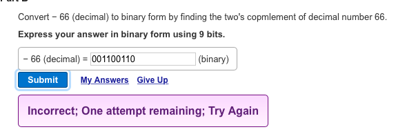 Solved Find 168 − 66 using the binary form. Convert − | Chegg.com