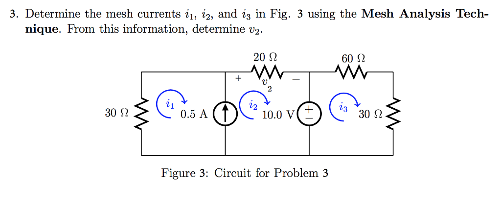 Solved Determine the mesh currents i_1, i_2, and i_3 in Fig. | Chegg.com
