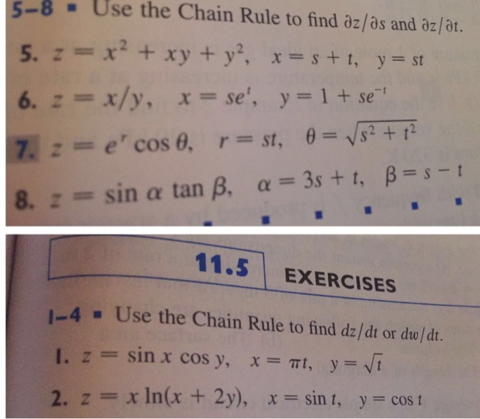 Solved Use the Chain Rule to find partial differential | Chegg.com