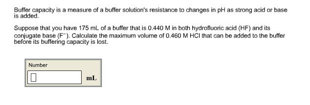 Solved Buffer capacity is a measure of a buffer solution's | Chegg.com