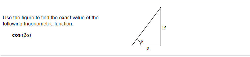 Solved Use the figure to find the exact value of the | Chegg.com