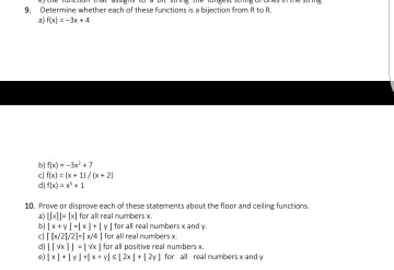 Solved Determine whether each of these function is a | Chegg.com