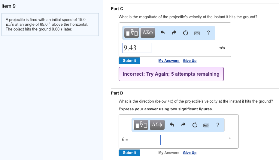 Solved Item 10 Part A A particle's position is r = | Chegg.com