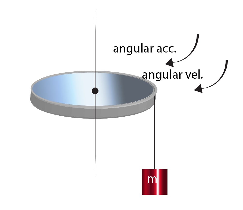 Solved Rotational dynamics A disk rotating in a vertical | Chegg.com