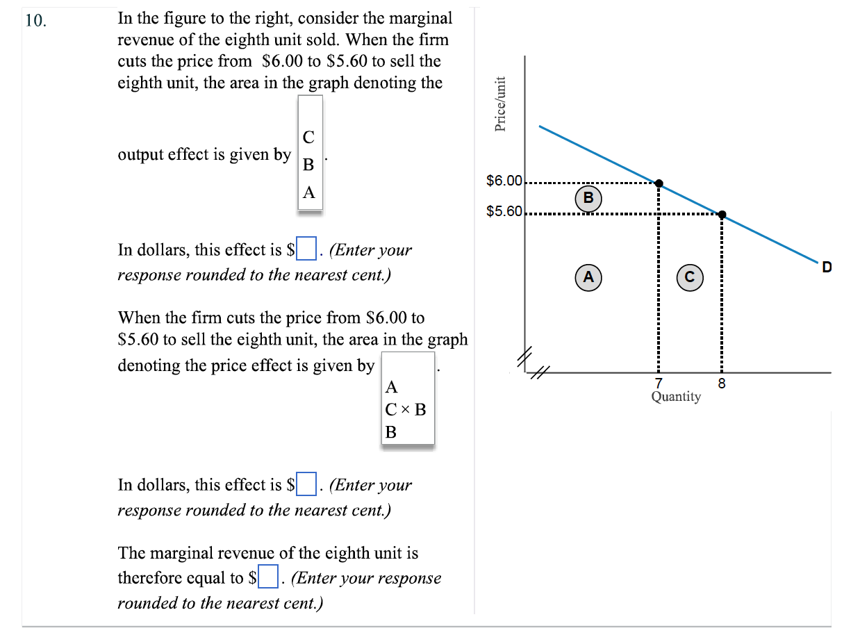 Solved 10 In the figure to the right, consider the marginal | Chegg.com