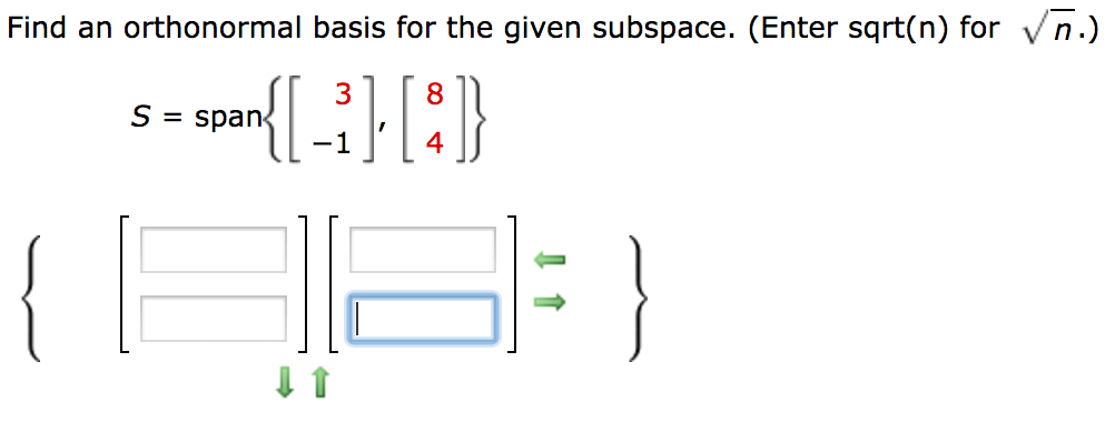 Solved Find an orthonormal basis for the given subspace. | Chegg.com