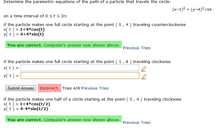 Solved Determine the parametric equation of the path of a | Chegg.com