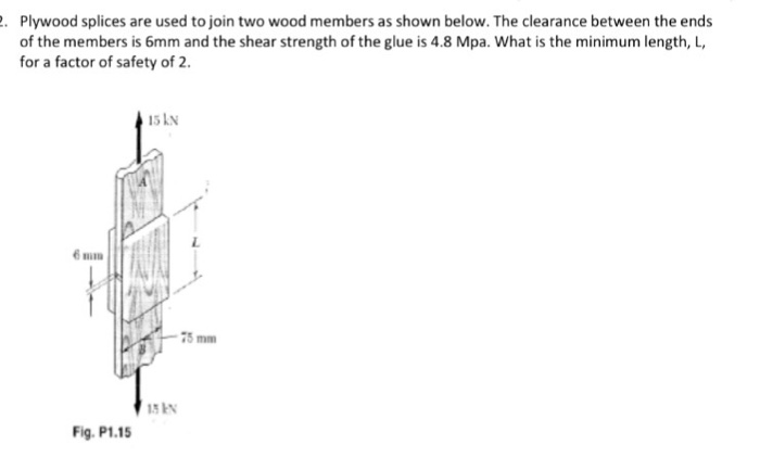 Solved Plywood splices are used to join two wood members as | Chegg.com