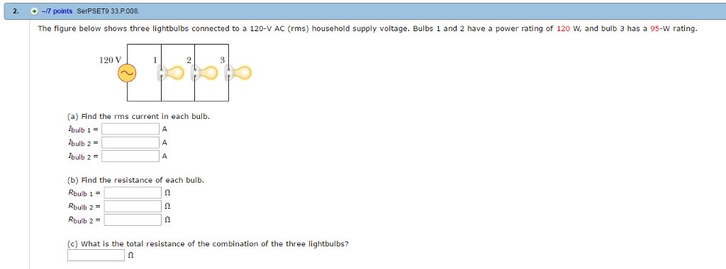 Solved The figure below shows three lightbulbs connected to | Chegg.com