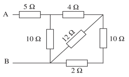 Solved If V(AB) = 12 VDC, what is current through 12 Ohm | Chegg.com