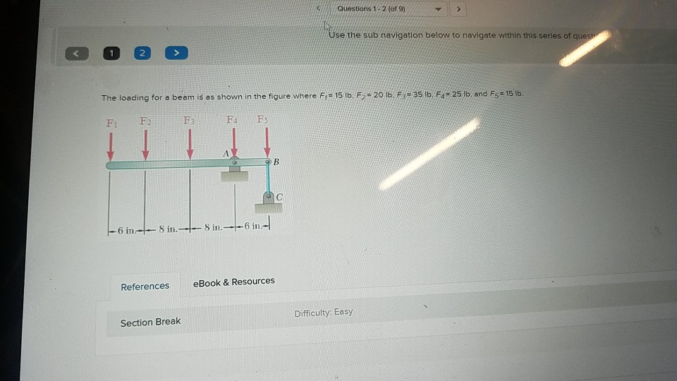 Solved llQuestions 1-2 (of 9) se the sub navigation below to | Chegg.com