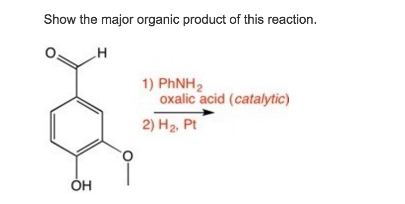 Solved Show the major organic product of this reaction. 1) | Chegg.com