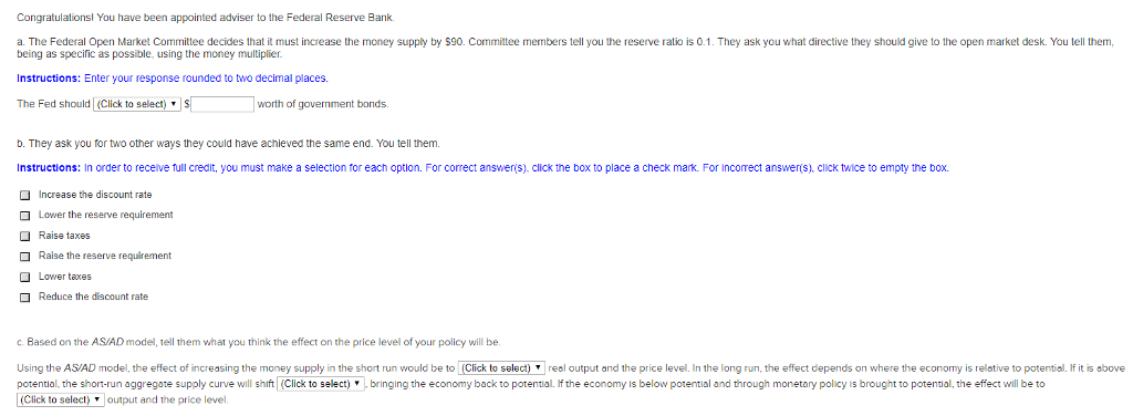 Solved Drop down selections for section A are: | Chegg.com