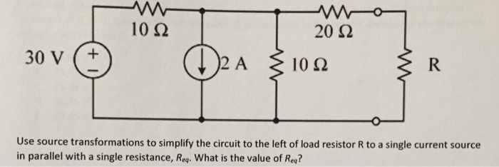 Solved Use Source Transformations To Simplify The Circuit To