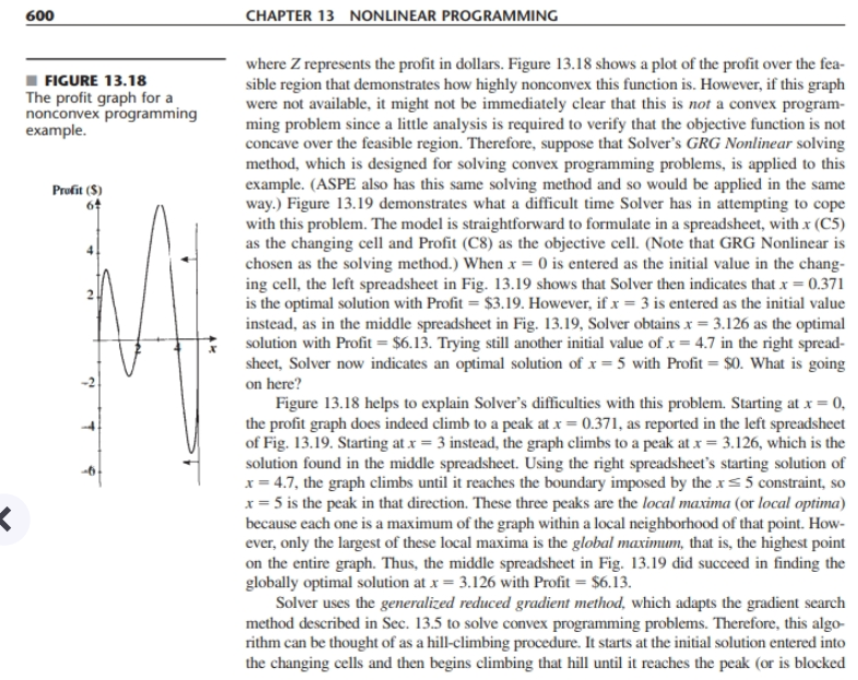 14.3-8. Consider the example of a nonconvex | Chegg.com