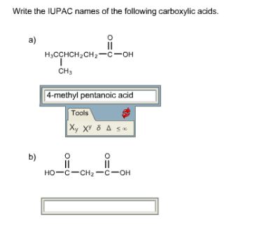 Solved Write the IUPAC names of the following carboxylic | Chegg.com