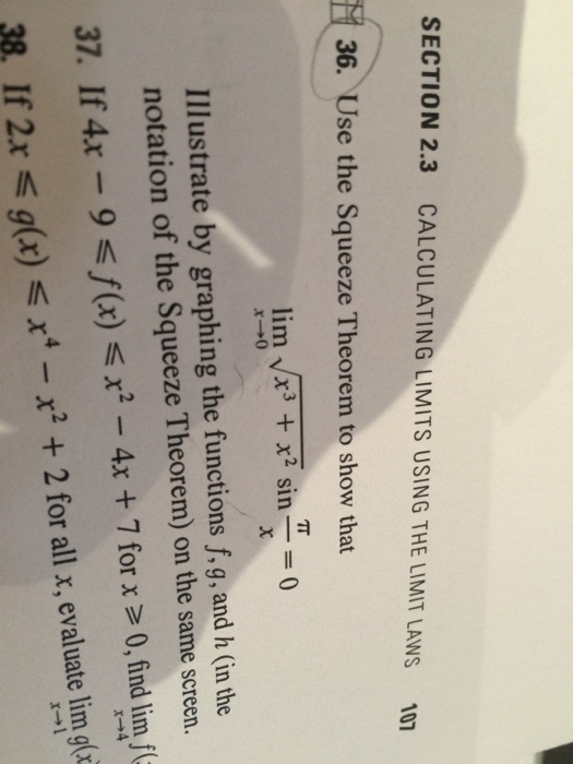Solved Use the Squeeze Theorem to show that limit x | Chegg.com