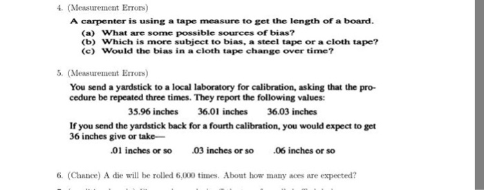 Solved A carpenter is using a tape measure to get the length | Chegg.com